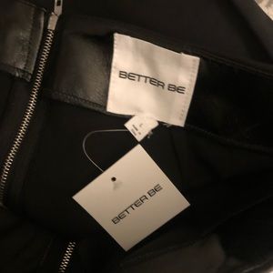 Pants & Jumpsuits | Nwt Zipper Colorblock Leather Pants Tailgate | Poshmark